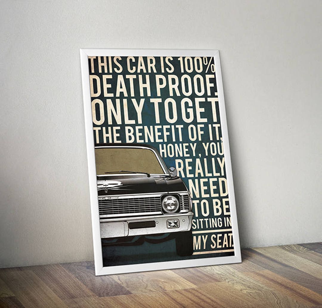 Death Proof Poster, Death Proof Print, Death Proof Movie Art, Wall ...