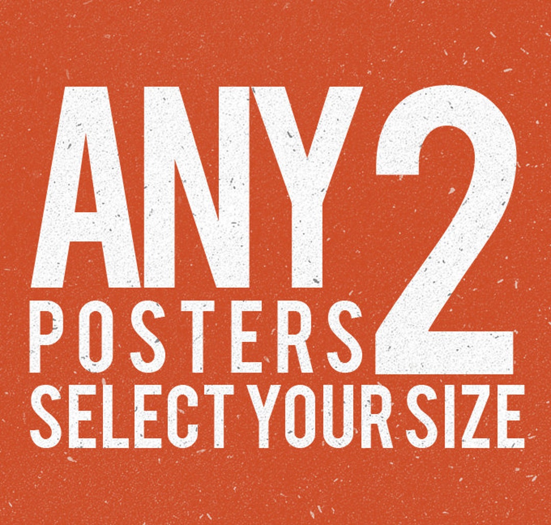 SALE, Bundle Offer, Set of 2 Prints, Discount Promo, Any Two Posters ...