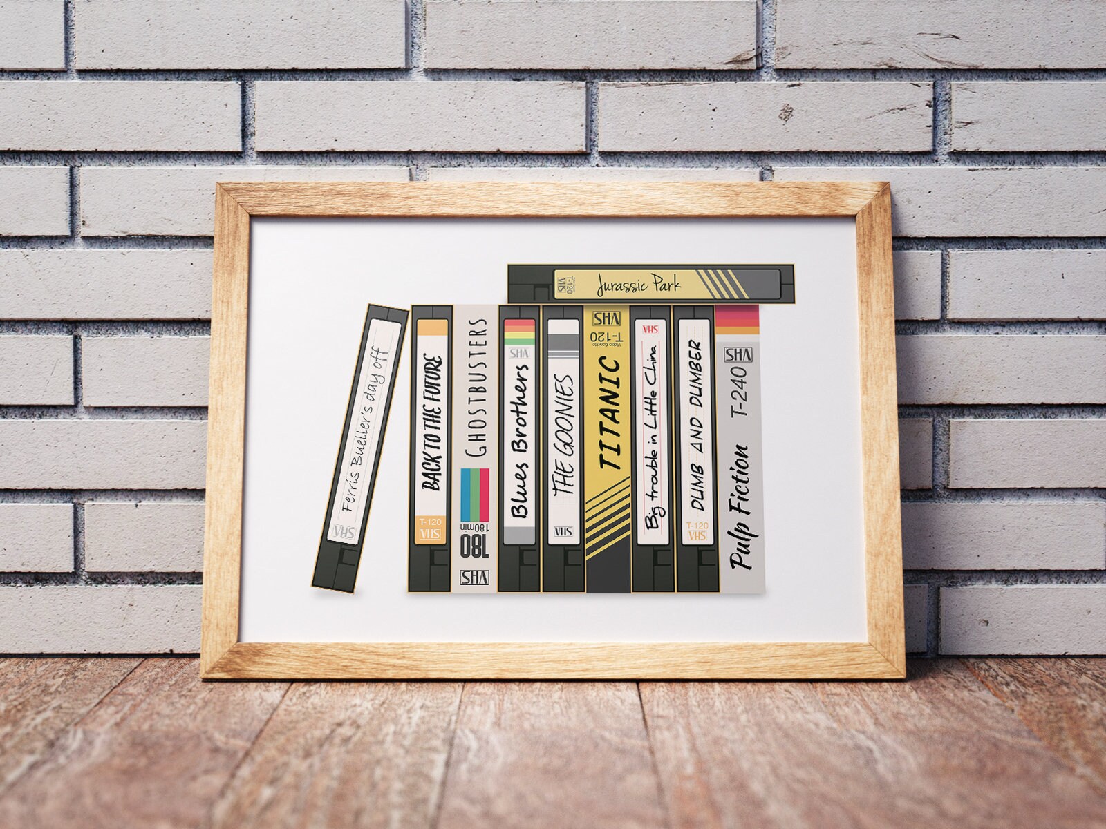 Custom Video Tape Poster Personalized Movie Print VHS Movie Poster Add ...