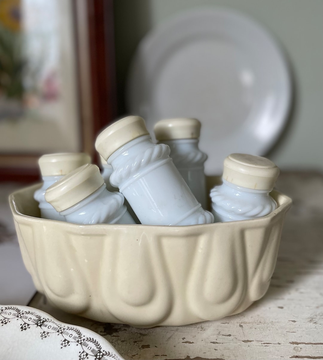 Vintage Flower Pot Cream Swirl Planter Garden 8 X 4 1/2 - Etsy