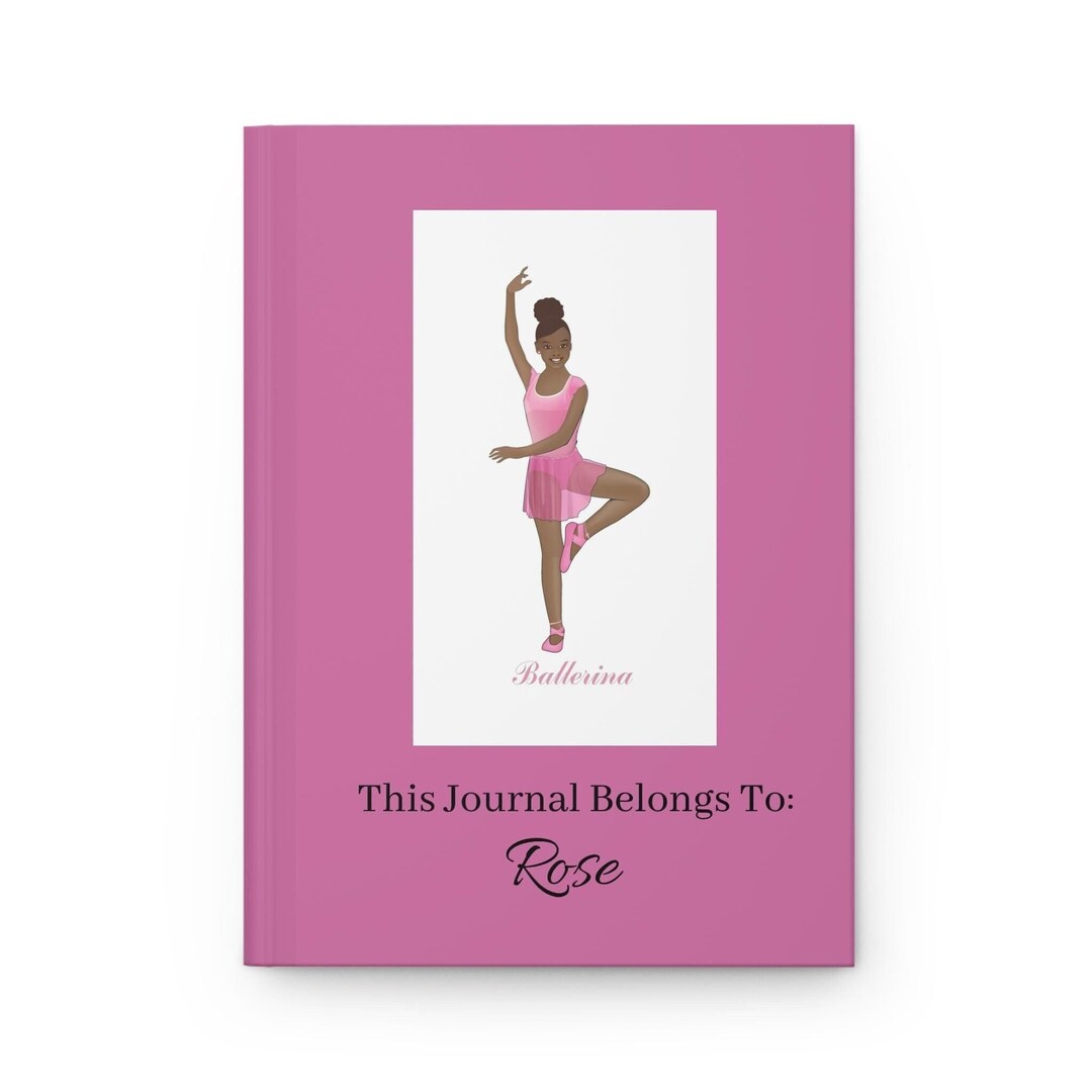 Personalized Black Ballerina Writing Journal-ballerina Journal for ...
