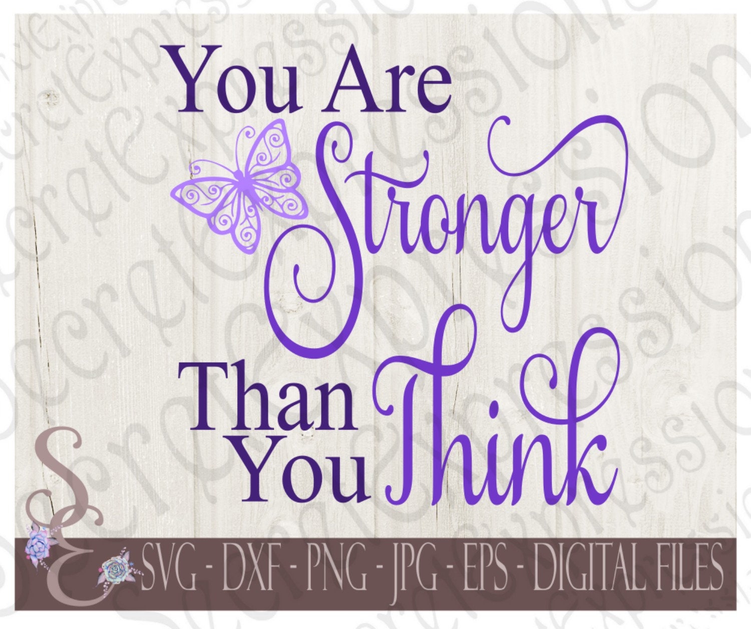You Are Stronger Than You Think Svg Inspirational Etsy