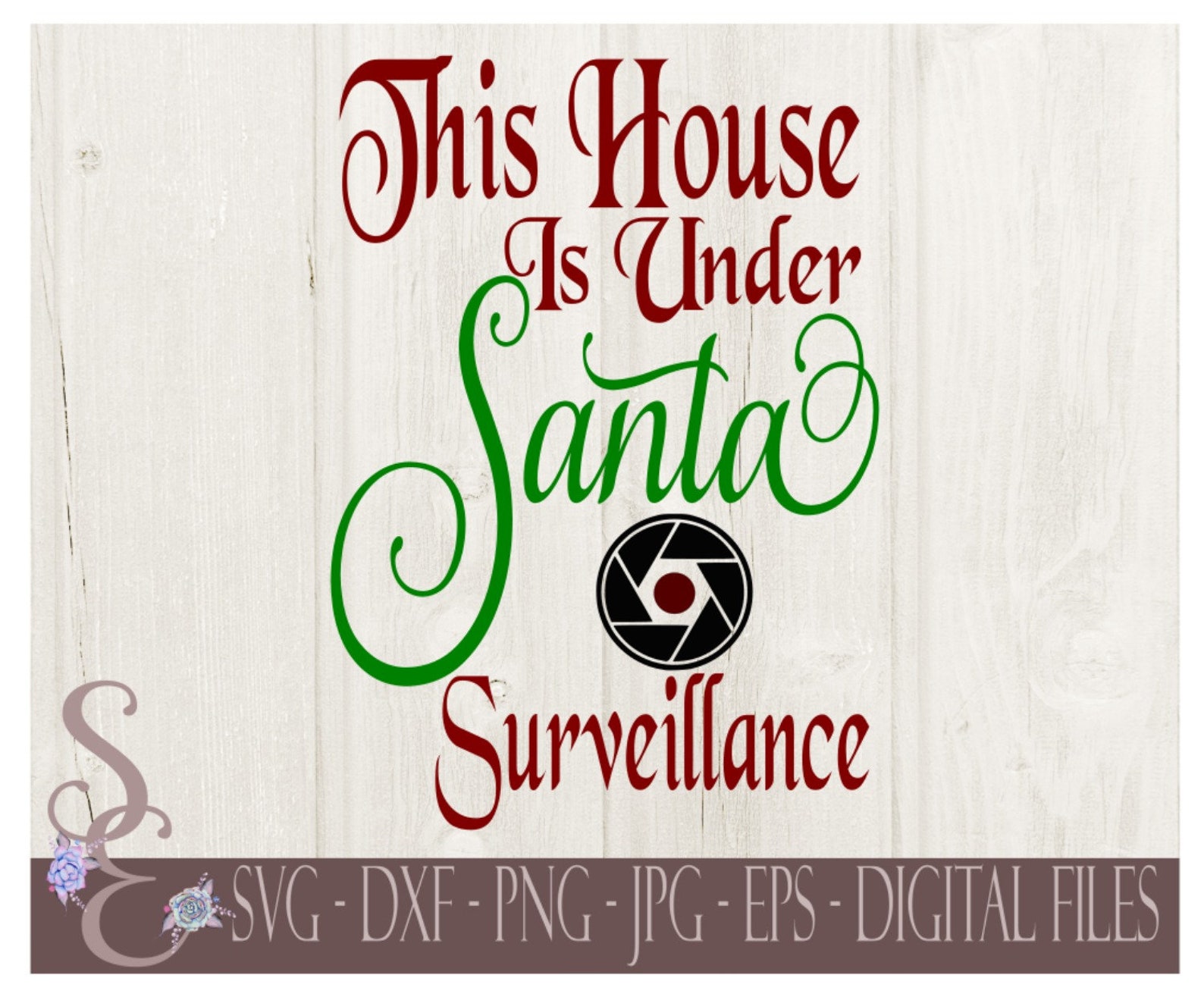 Santa Surveillance Svg Christmas Seasonal Digital SVG File - Etsy