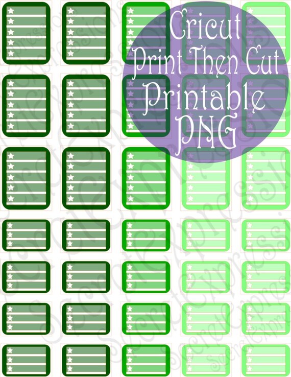 Star Checkbox Green Printable Planner Stickers Check List | Etsy