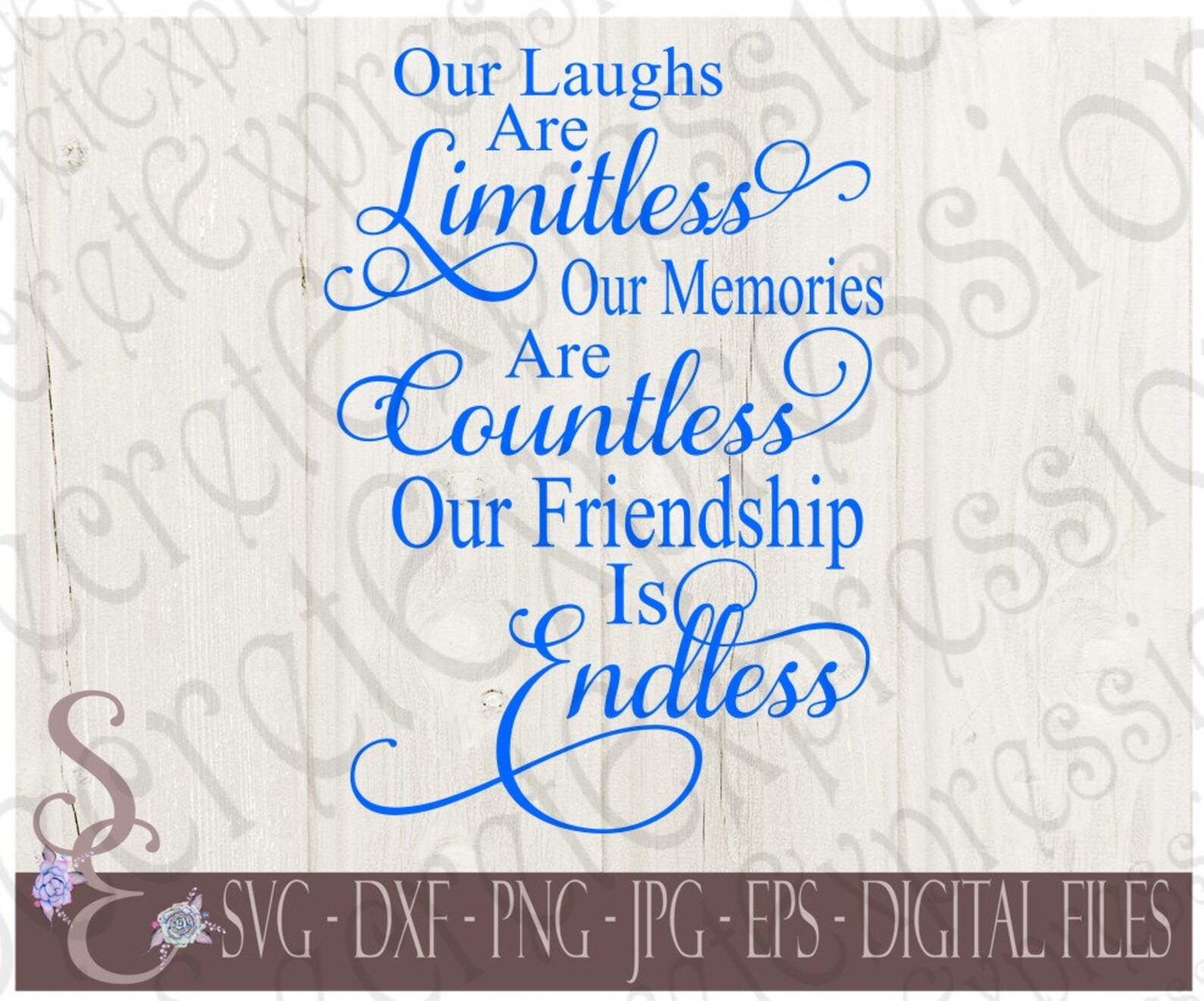 Our Laughs Are Limitless Svg Friend Friendship SVG File for - Etsy