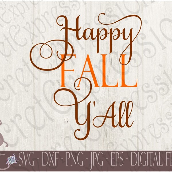 Happy Fall Stencil - Etsy