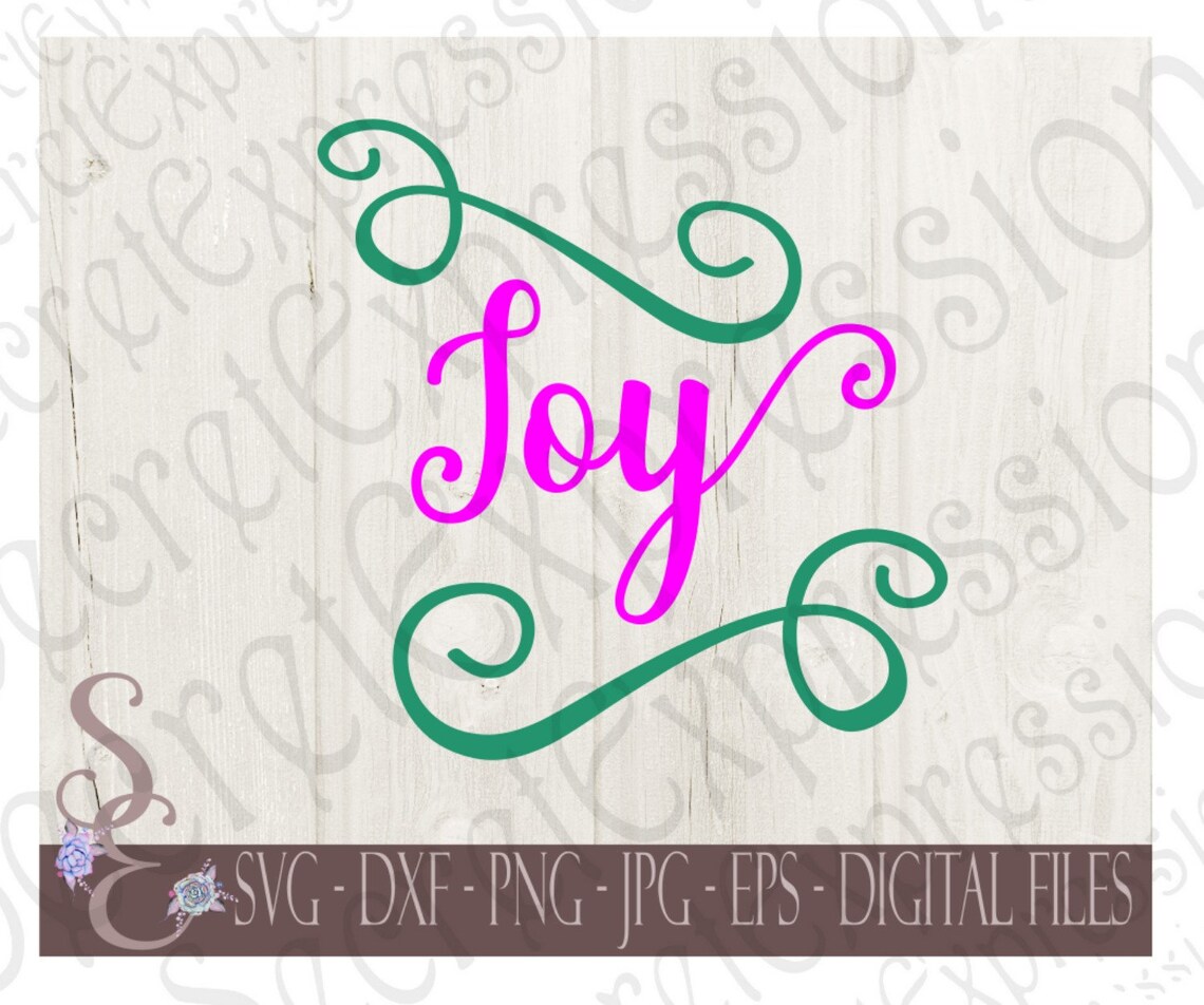 Joy Svg Inspiration Motivation Digital SVG File for Cricut or - Etsy