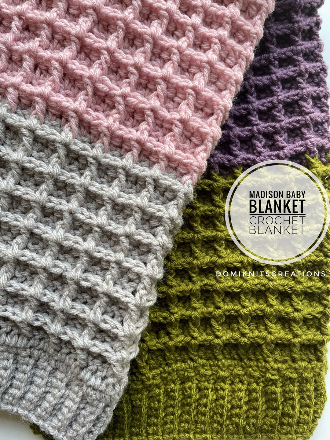 Madison Baby Blanket Crochet Pattern | Blanket Pattern | Baby Blanket ...