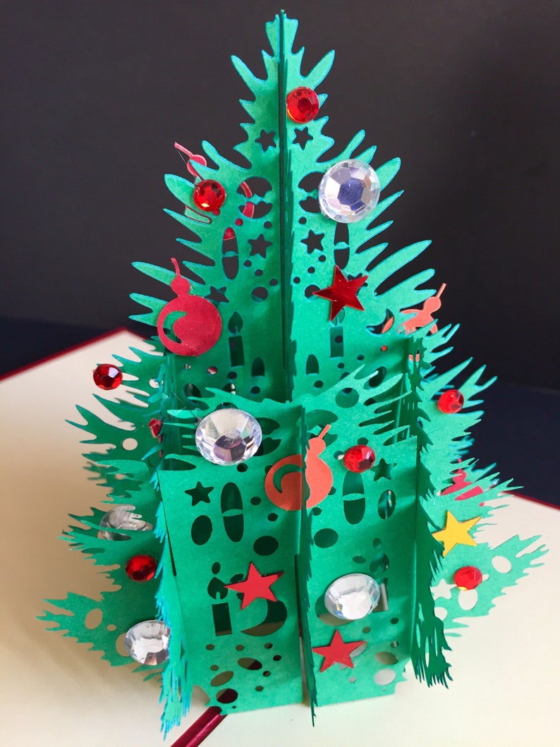 Merry Christmas Seasons Greetings Happy Holidays 3d Pop Up Christmas