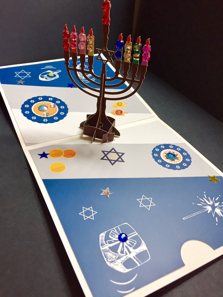 Hanukkah Card/jewish Festival/jewish Greeting - Etsy