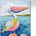 Pelican PRINT on Paper or Canvas, "king Pelican - Etsy