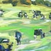 Abstract Cows PRINT on Paper or Canvas pasture - Etsy