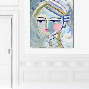 PRINT on Paper or Canvas, "blue Girl 10" - Etsy