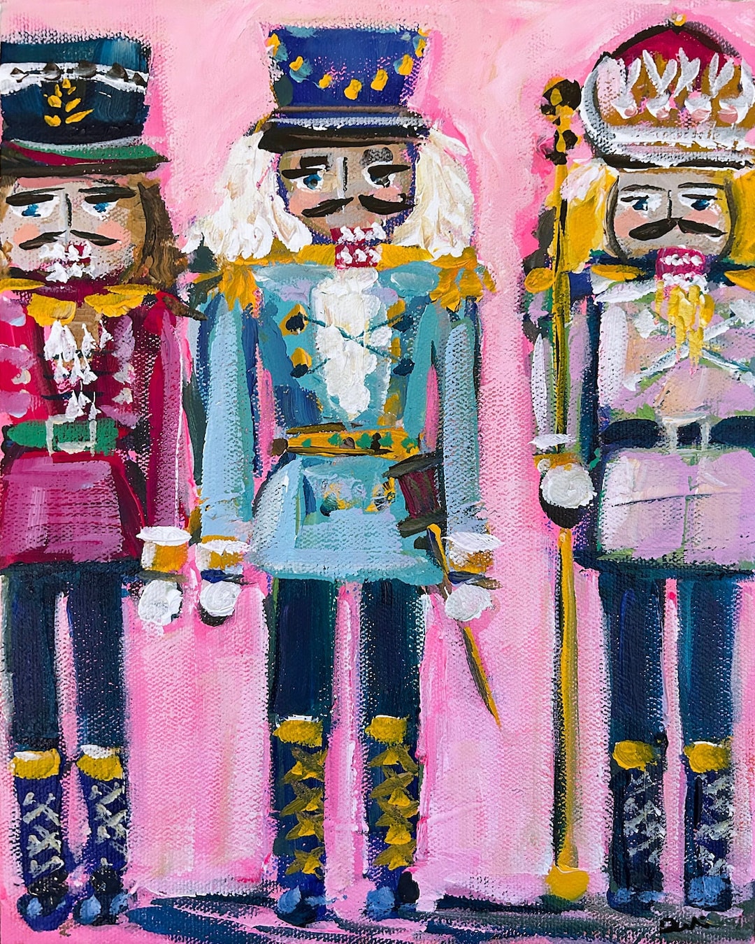 Nutcracker Print on Paper or Canvas, Christmas Art "nutcrackers" - Etsy