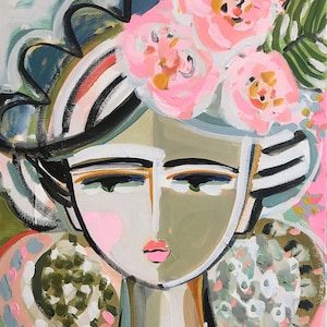 PRINT on Paper/canvas, Warrior Girl "sable" - Etsy