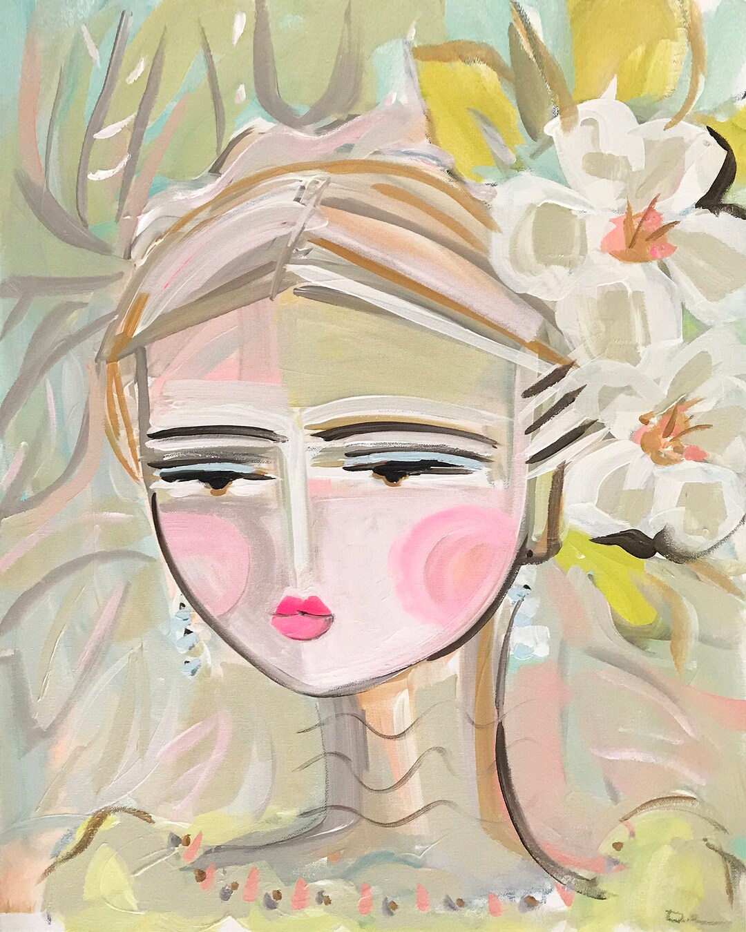 PRINT on Paper or Canvas, "maggie" - Etsy