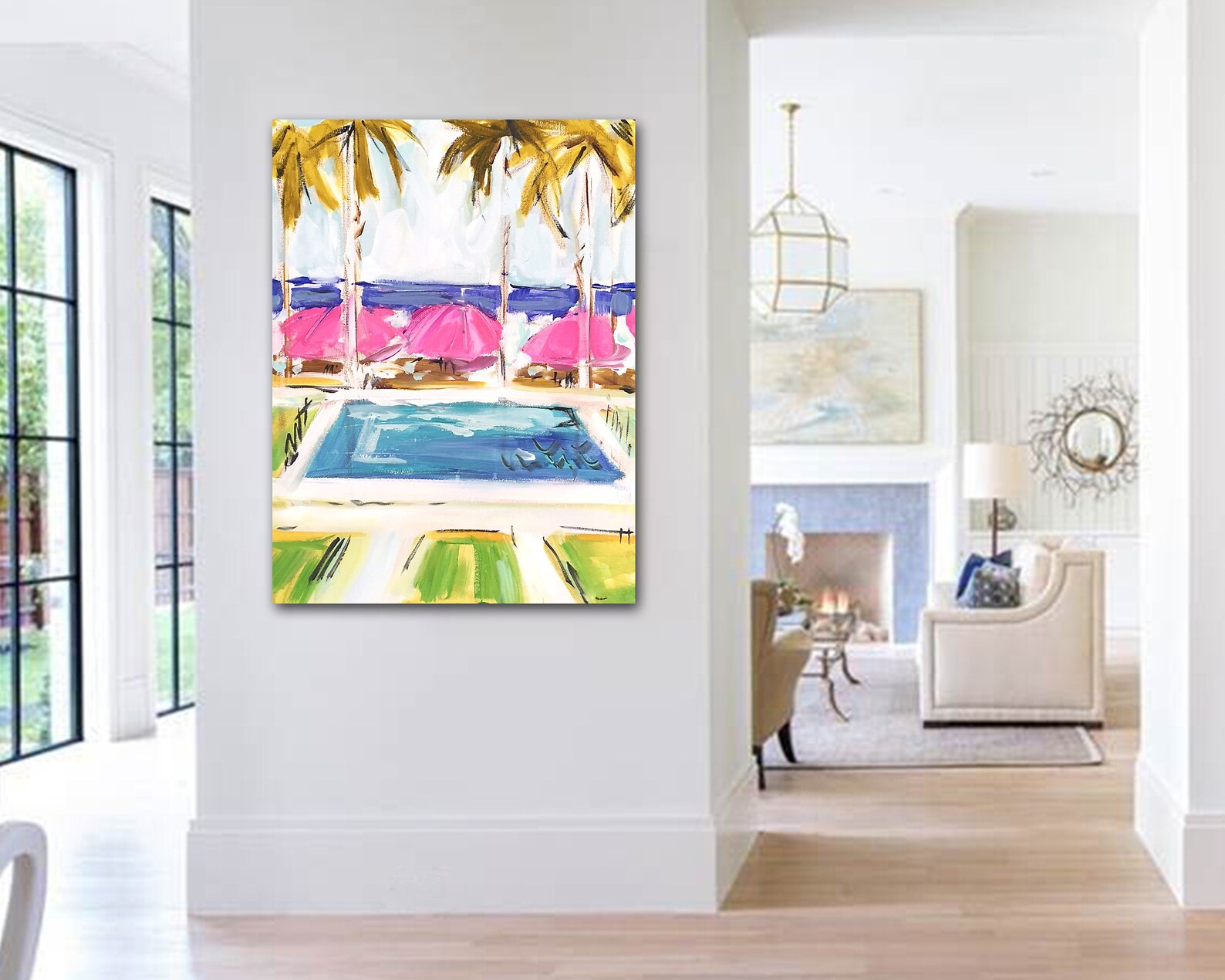 PRINT on Paper or Canvas pool 2 Pool Series - Etsy