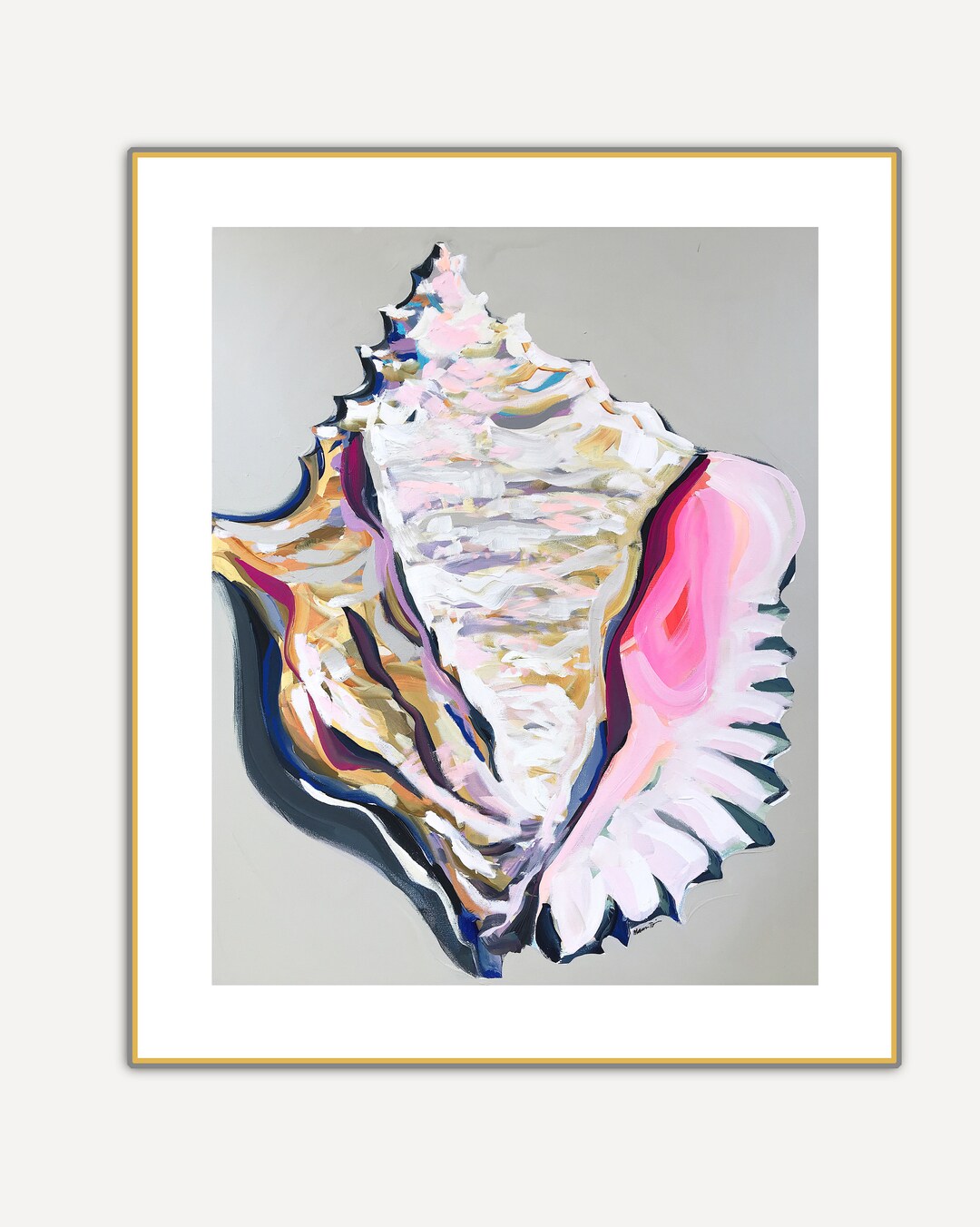 PRINT on Paper or Canvas, "shell" - Etsy