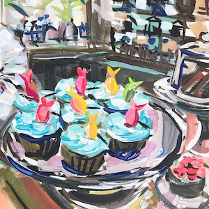 PRINT on Paper or Canvas, "cupcakes" - Etsy