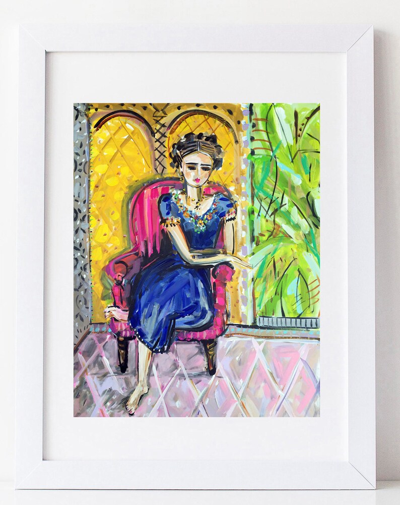 Frida Print on Paper or Canvas inspired Frida - Etsy