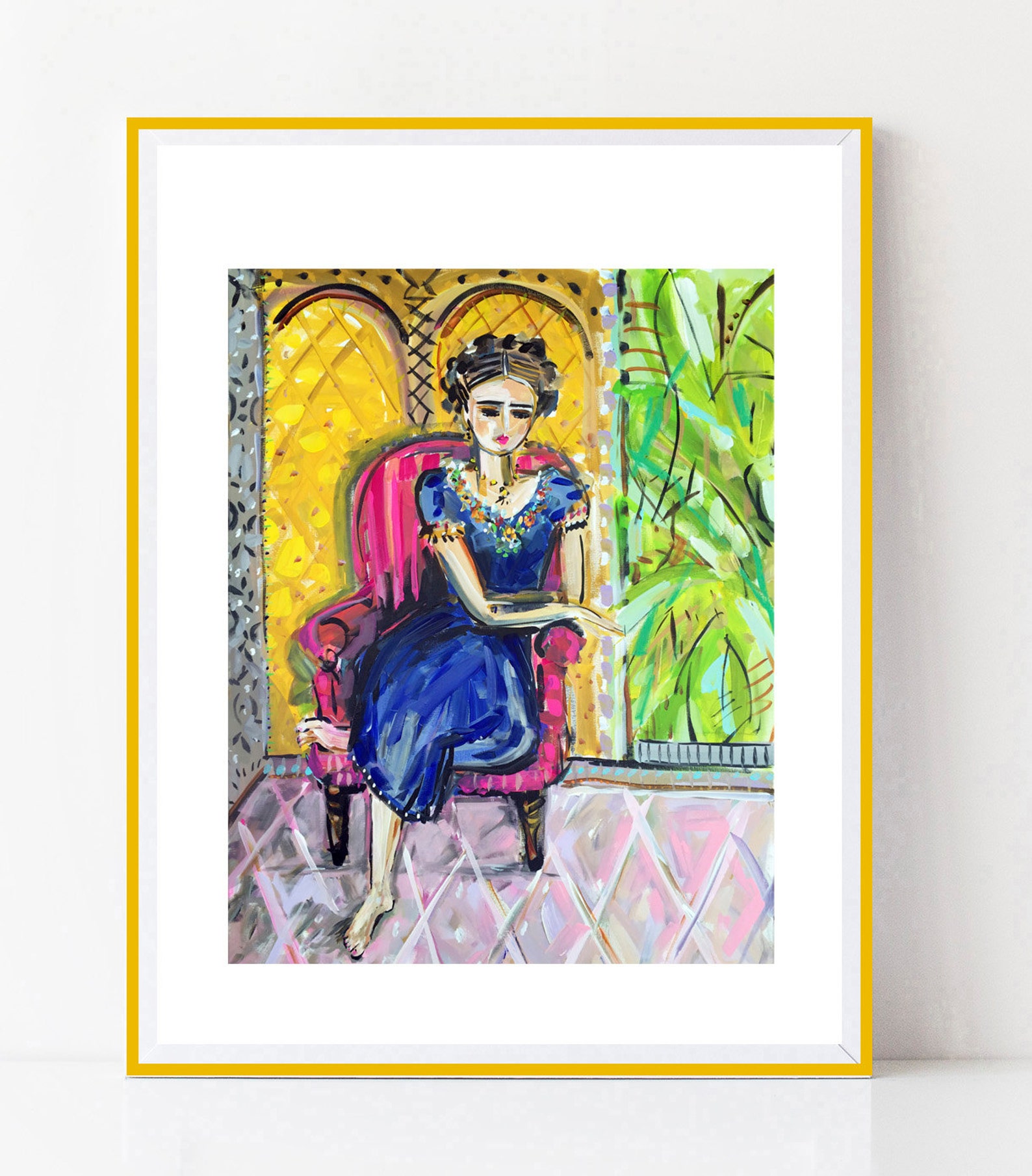 Frida Print on Paper or Canvas inspired Frida - Etsy