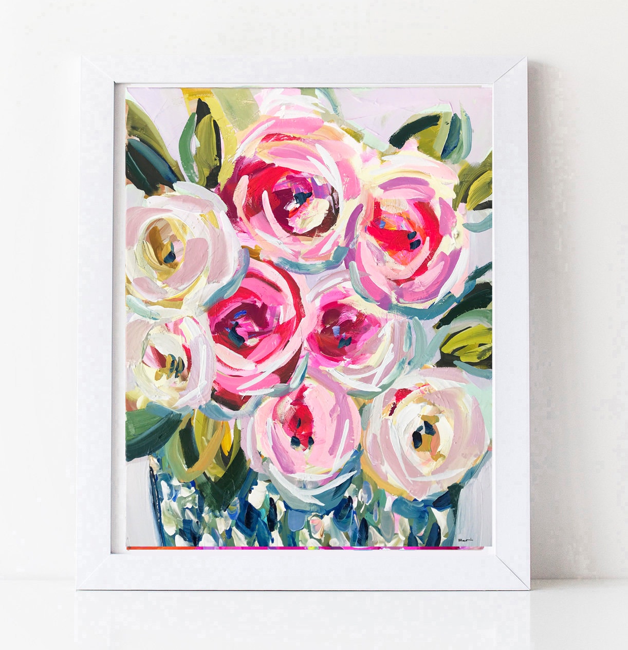PRINT on Paper or Canvas, "rose Abstract" - Etsy