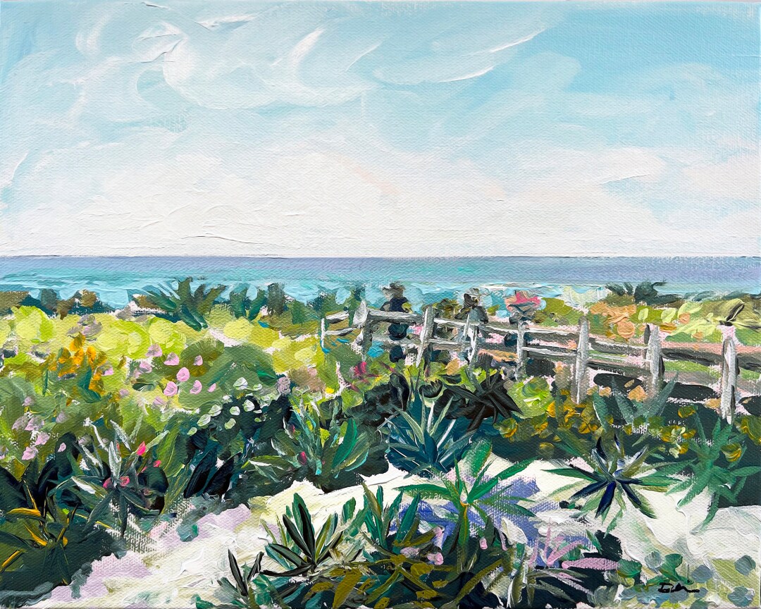 Beach PRINT on Paper or Canvas, "florida Coast Morning" - Etsy