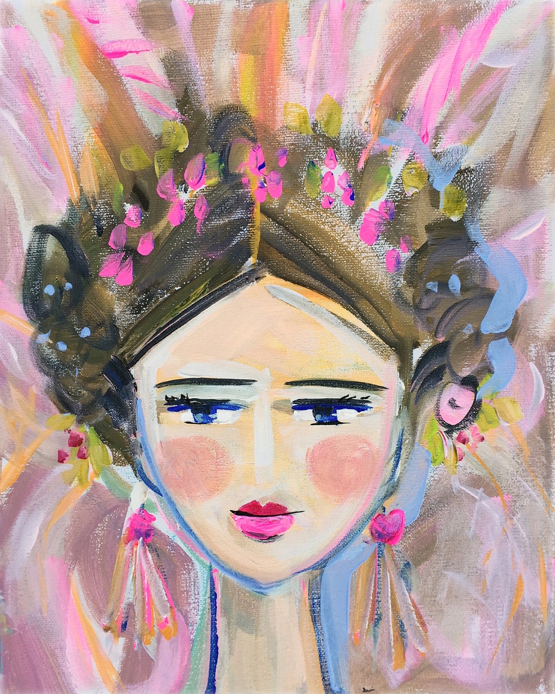 PRINT on Paper or Canvas, "violet" - Etsy