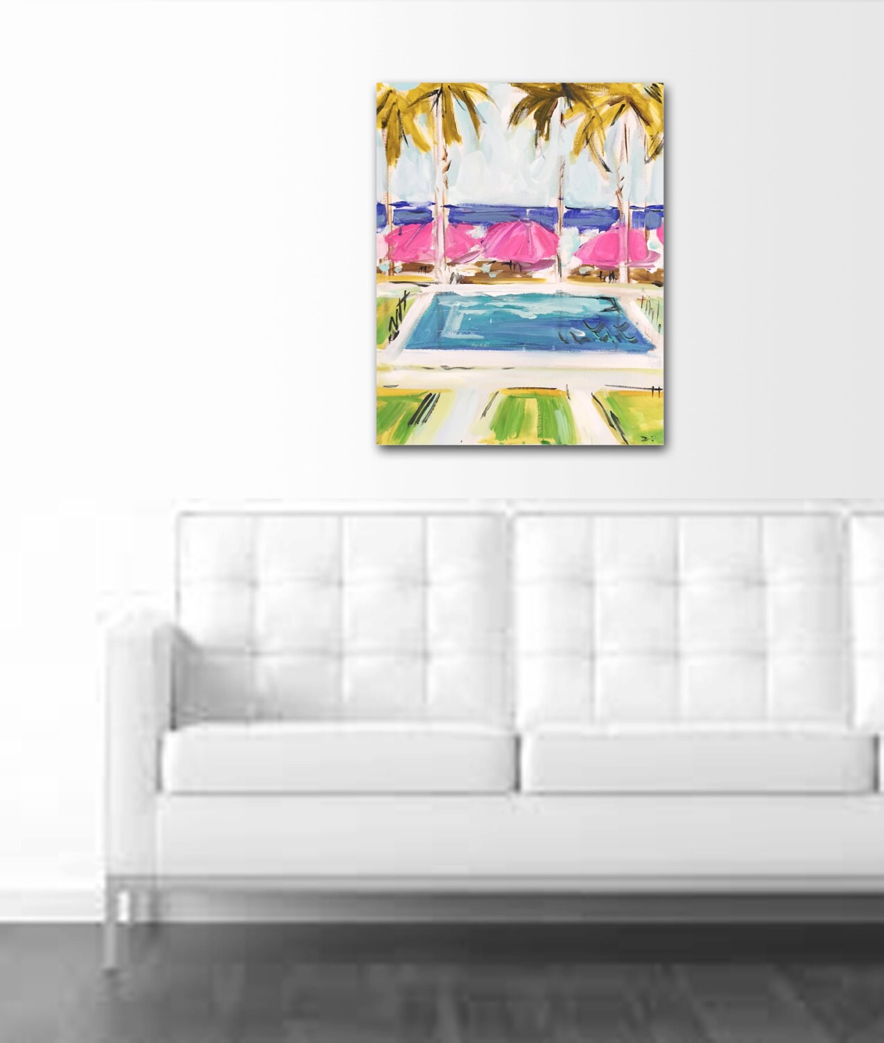 PRINT on Paper or Canvas pool 2 Pool Series - Etsy