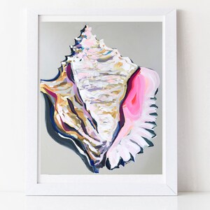 PRINT on Paper or Canvas, "shell" - Etsy