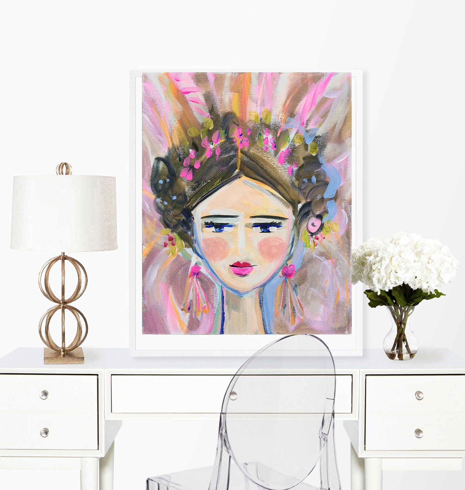PRINT on Paper or Canvas, "violet" - Etsy