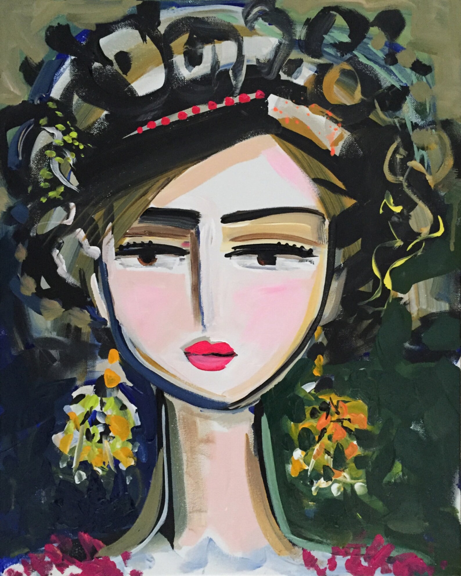 PRINT on Paper or Canvas ina - Etsy