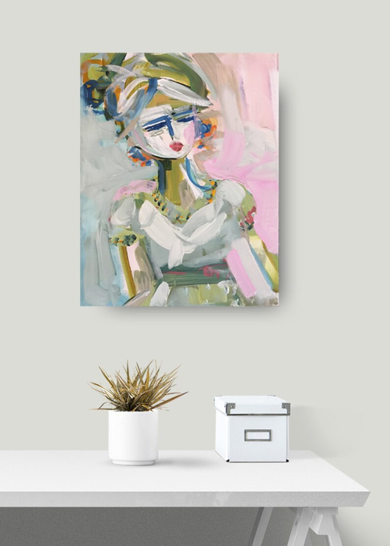 Abstract Figure PRINT 5x7 8x10 11x14 16x20 24x30 Girl in - Etsy
