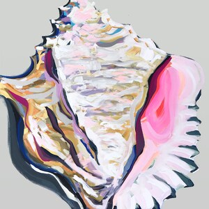 PRINT on Paper or Canvas, "shell" - Etsy
