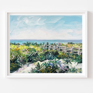 Beach PRINT on Paper or Canvas, "florida Coast Morning" - Etsy