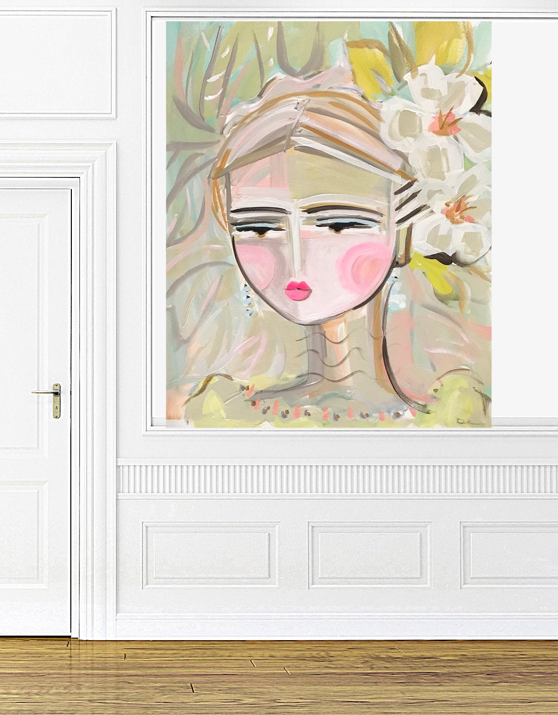 PRINT on Paper or Canvas maggie - Etsy