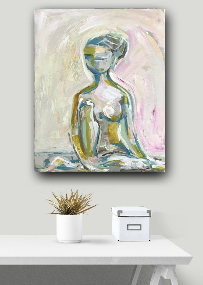 PRINT on Paper or Canvas, "seated Figure" - Etsy