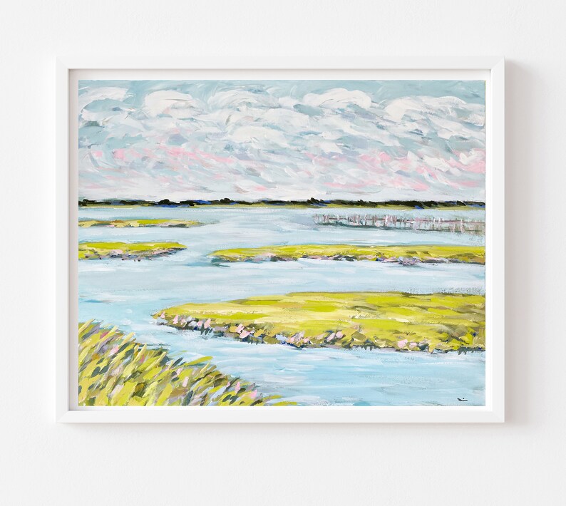 PRINT on Paper or Canvas, "marsh Day" - Etsy