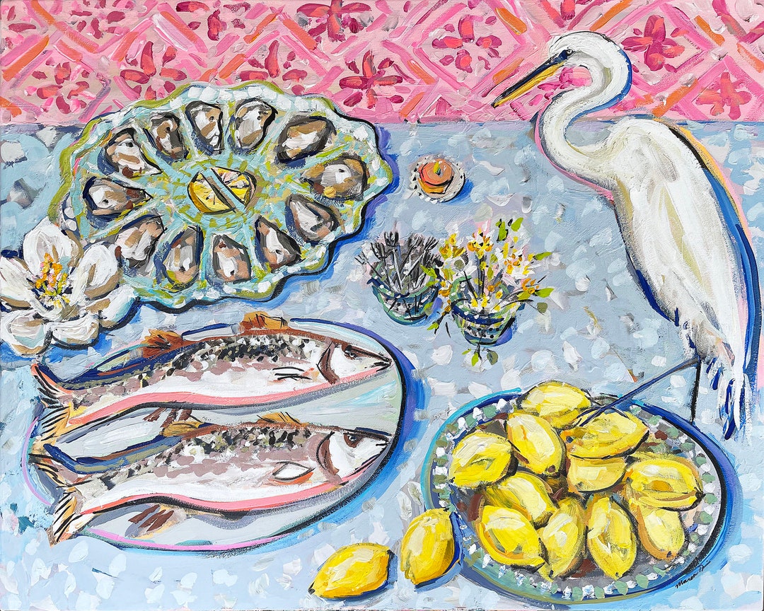 PRINT on Paper or Canvas, "a Southern Table" - Etsy
