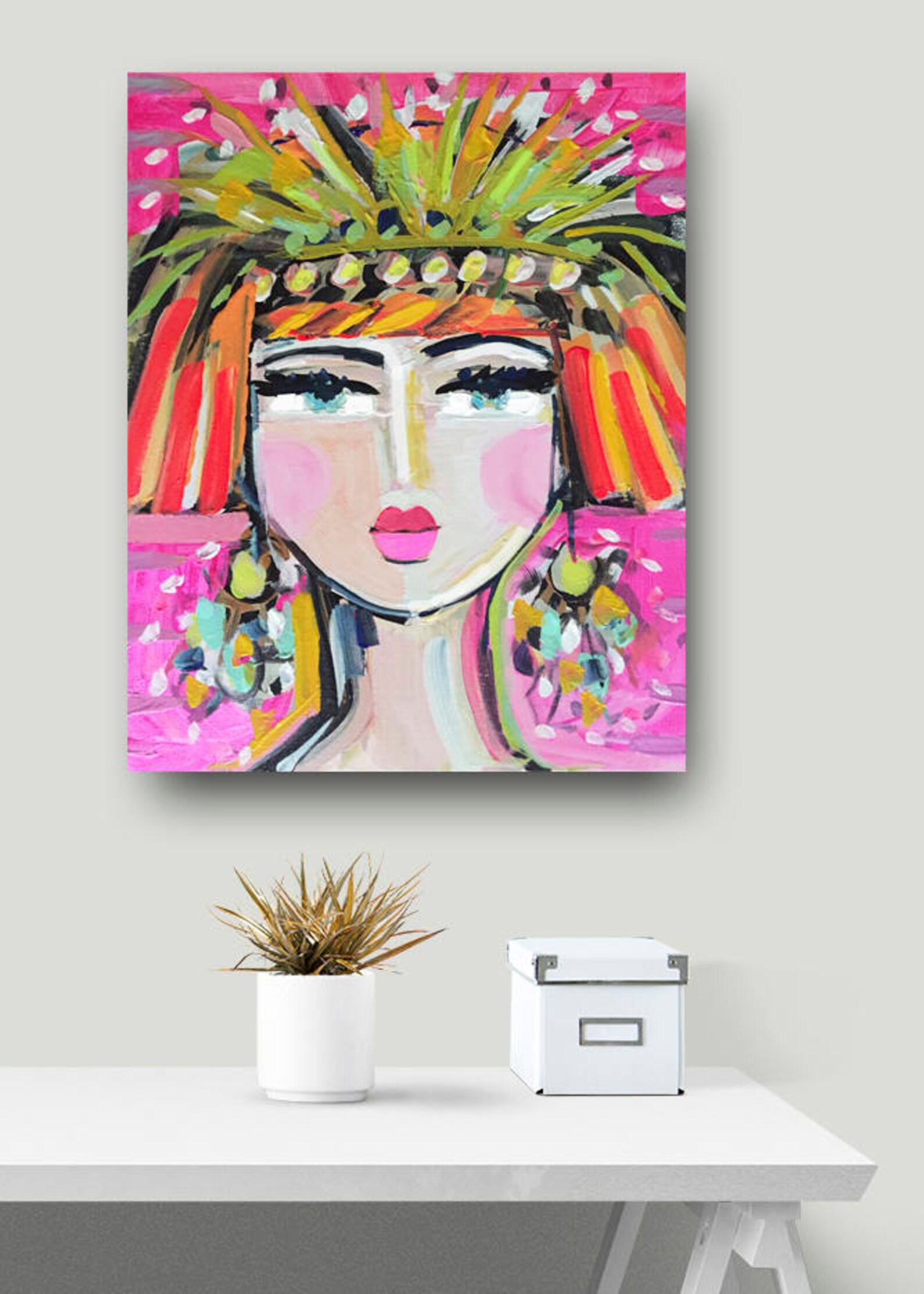 PRINT on Paper or Canvas, "flapper Girl" - Etsy