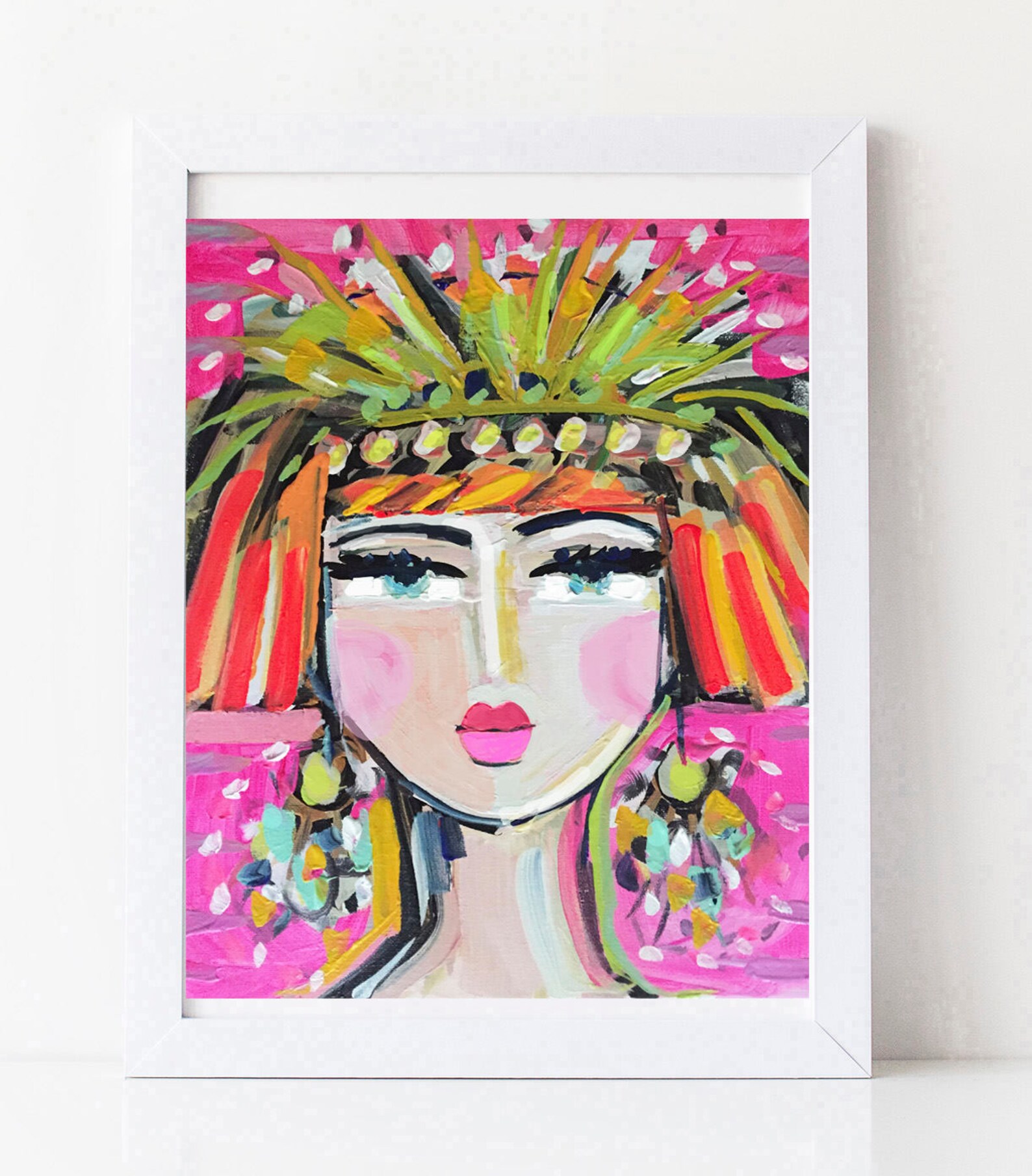 PRINT on Paper or Canvas, "flapper Girl" - Etsy