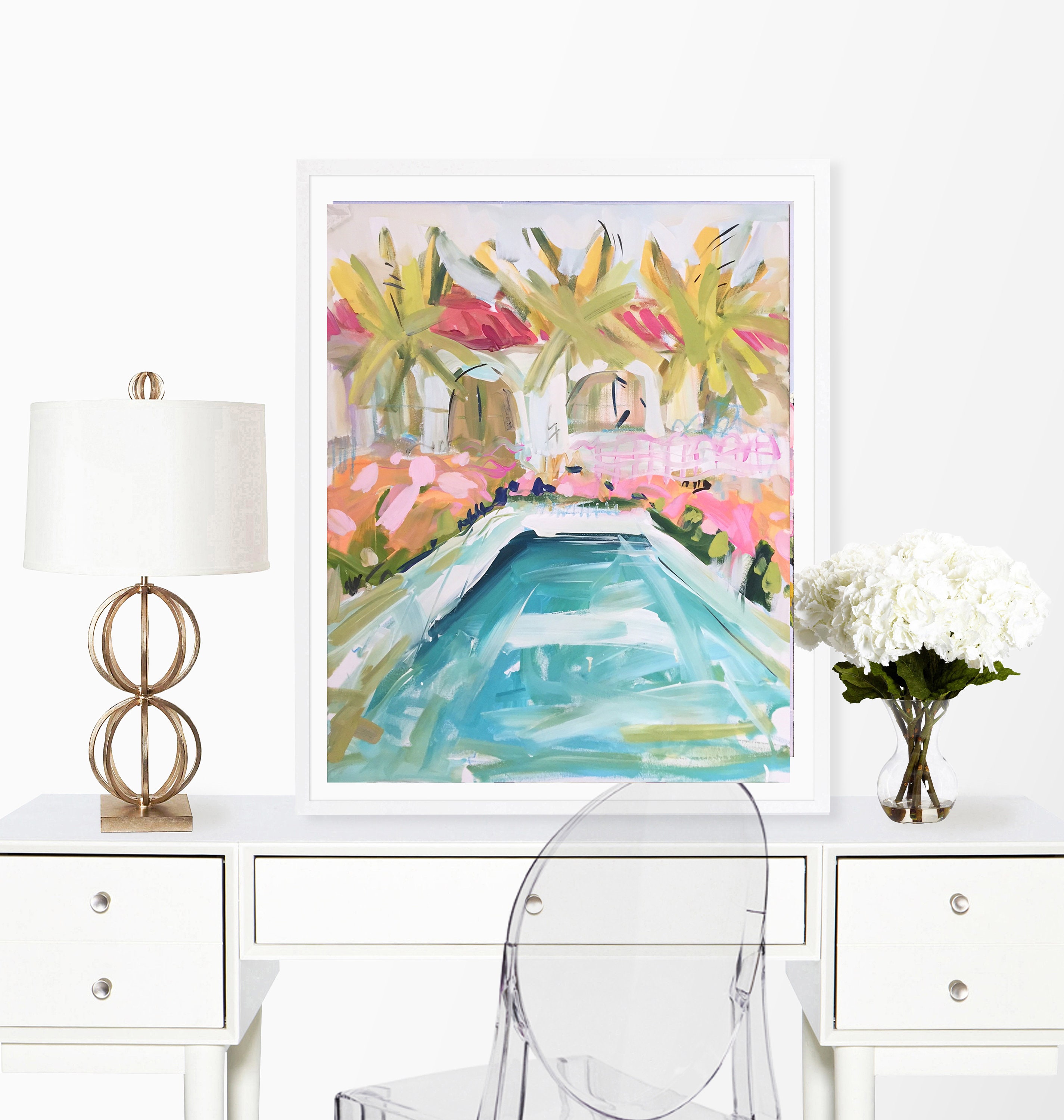 PRINT on Paper or Canvas cabanas | Etsy