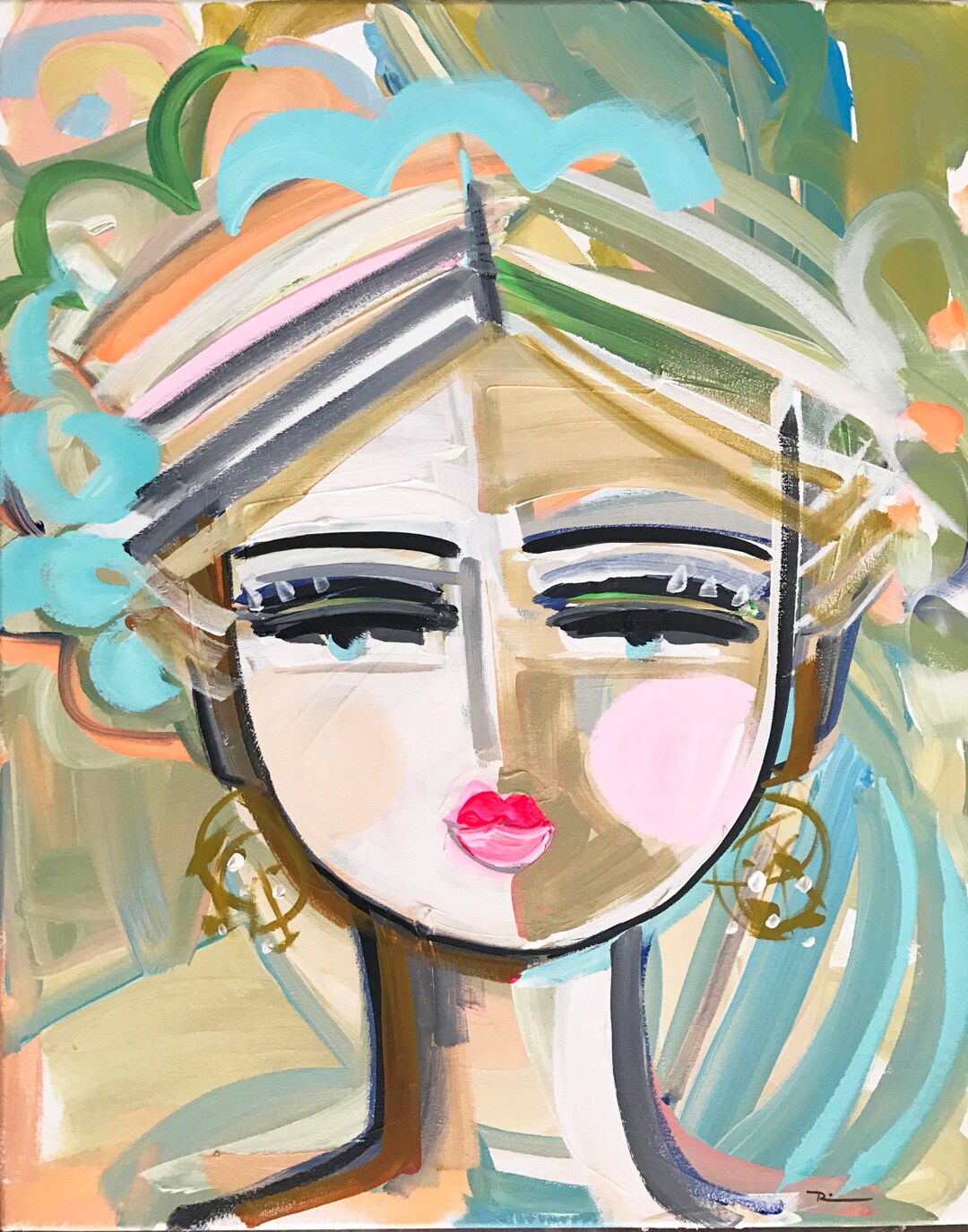 PRINT on Paper/canvas, "pia" - Etsy