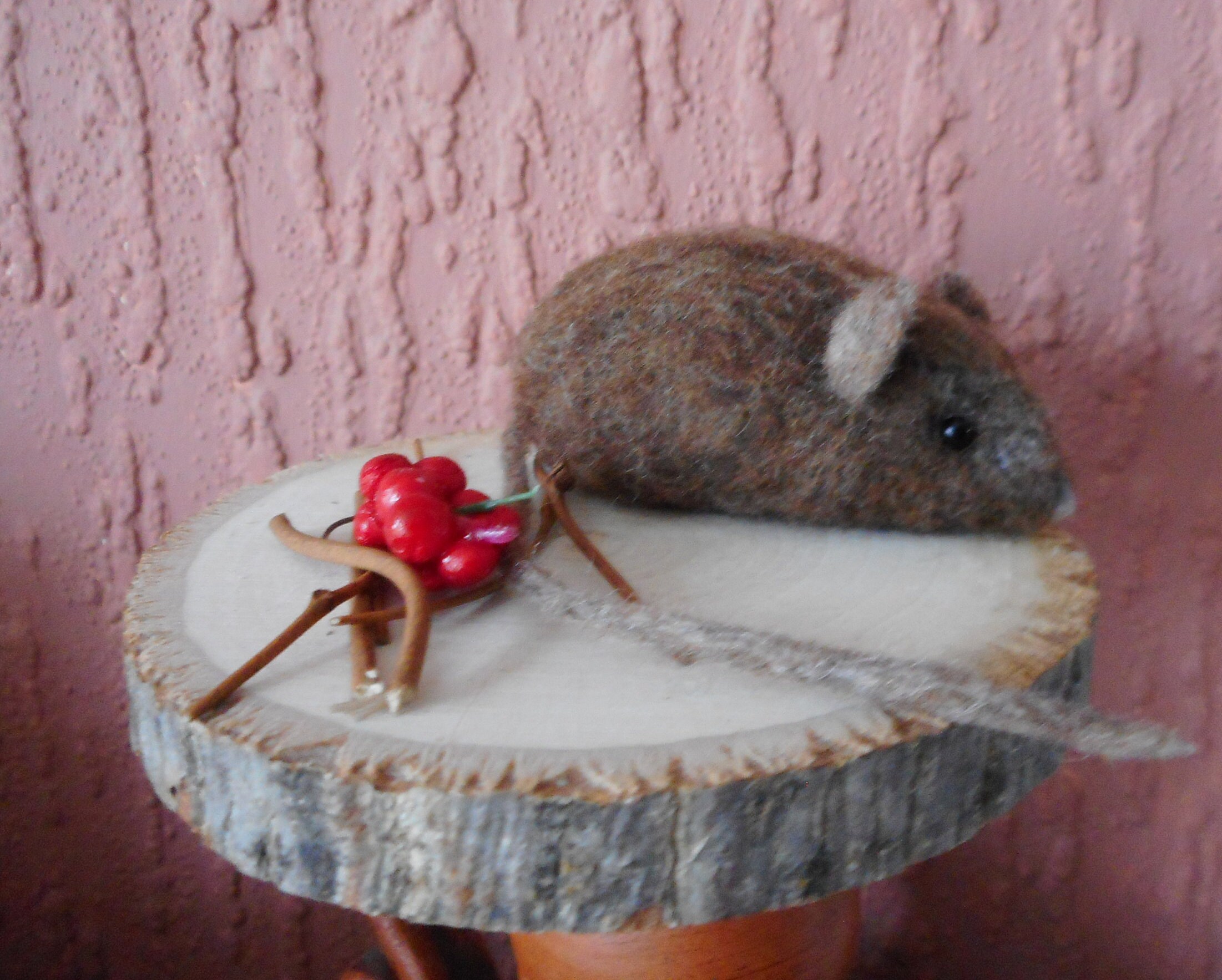 Needle Felted Life Size Mouse Brown Mouse Mouse Statue - Etsy