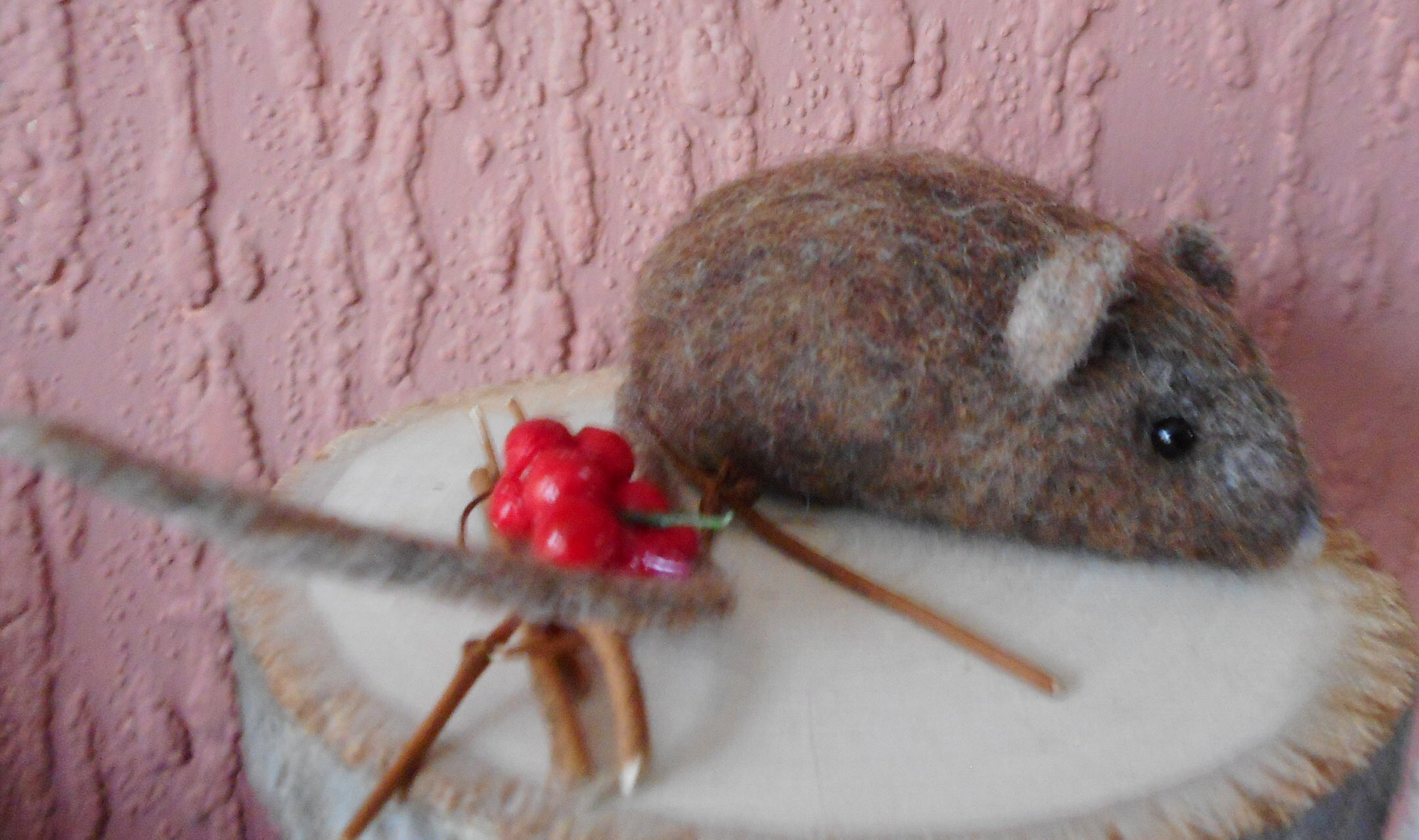 Needle felted life size mouse brown mouse mouse statue | Etsy