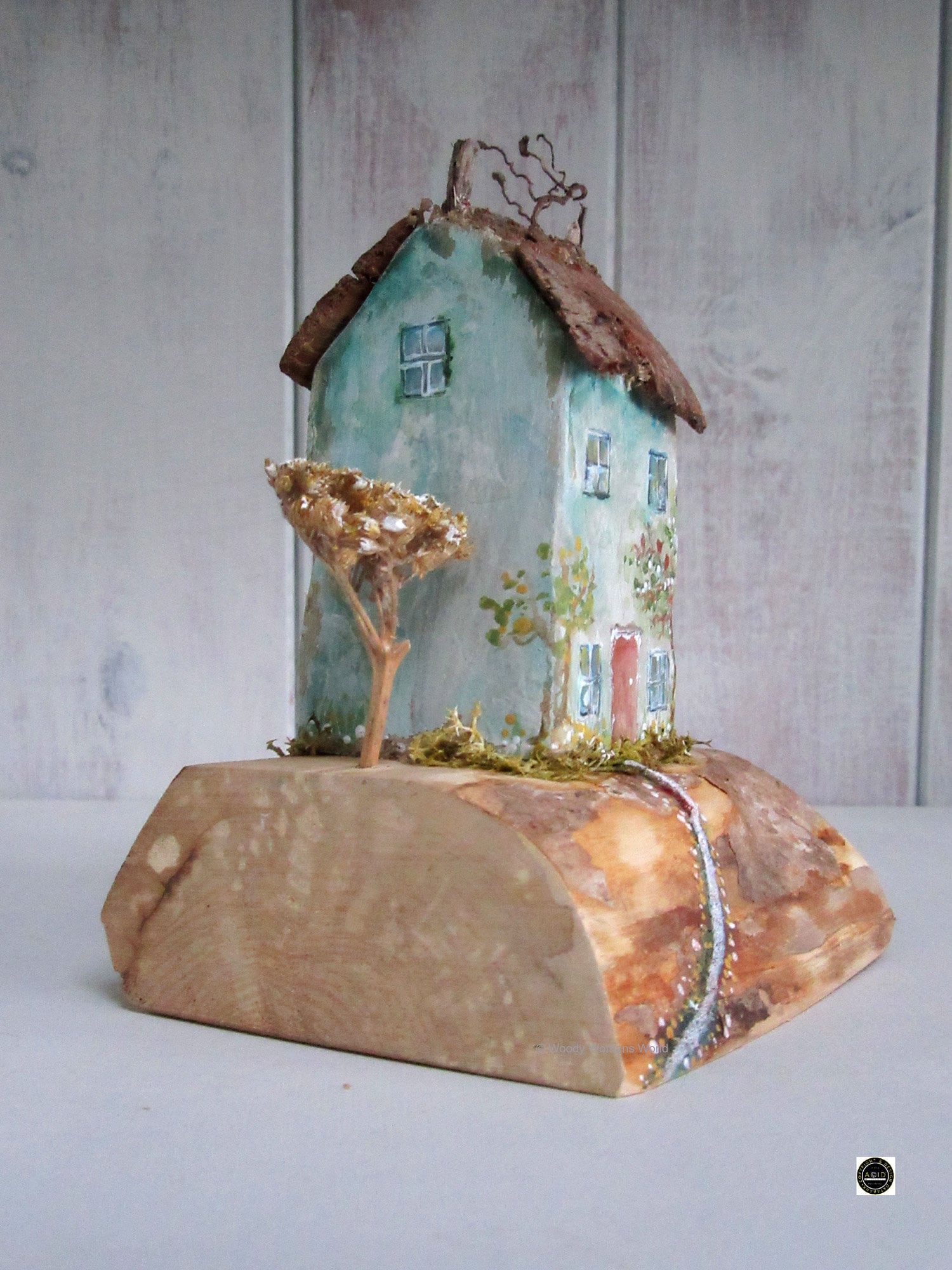 Driftwood * Wooden Cottage * Rustic ornament * Wooden Ornament ...