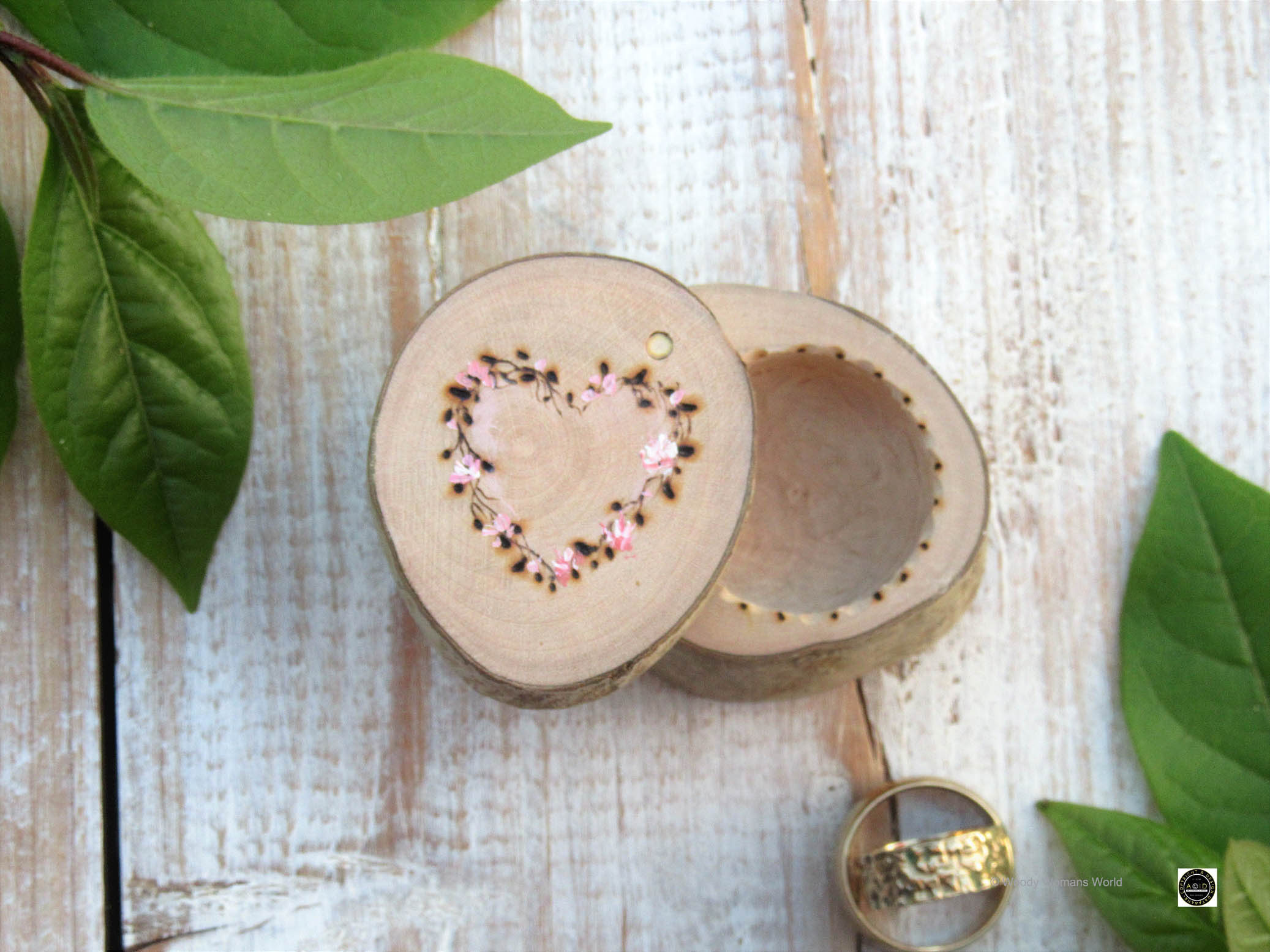 Wedding Ring Box * Wooden ring box * Engagement Ring Box * Rustic box ...