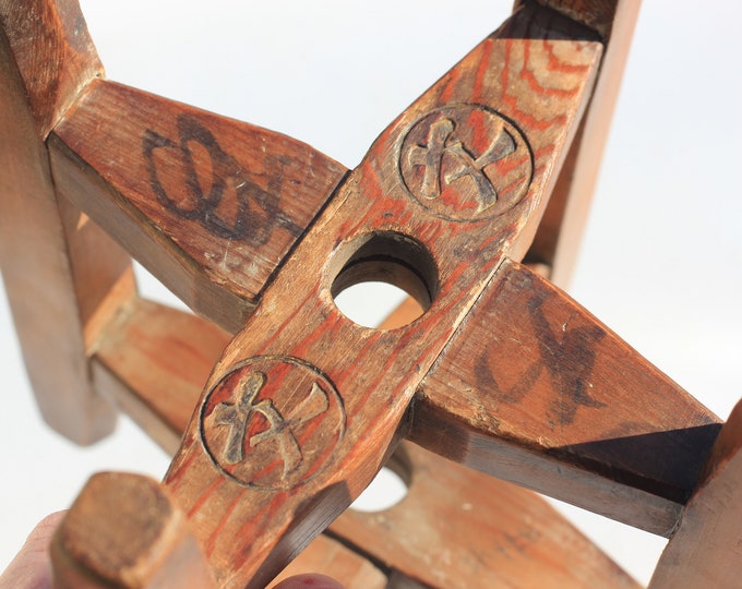 Antique Japanese Itomaki Silk Bobbin Reel Spool, Stamped Japanese ...