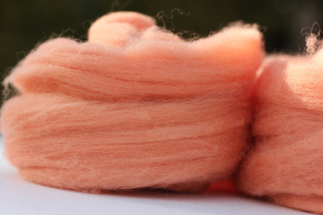 Madder Root Dyed Merino, Subtle Burnt Tangerine Orange Salmon Brick Red ...