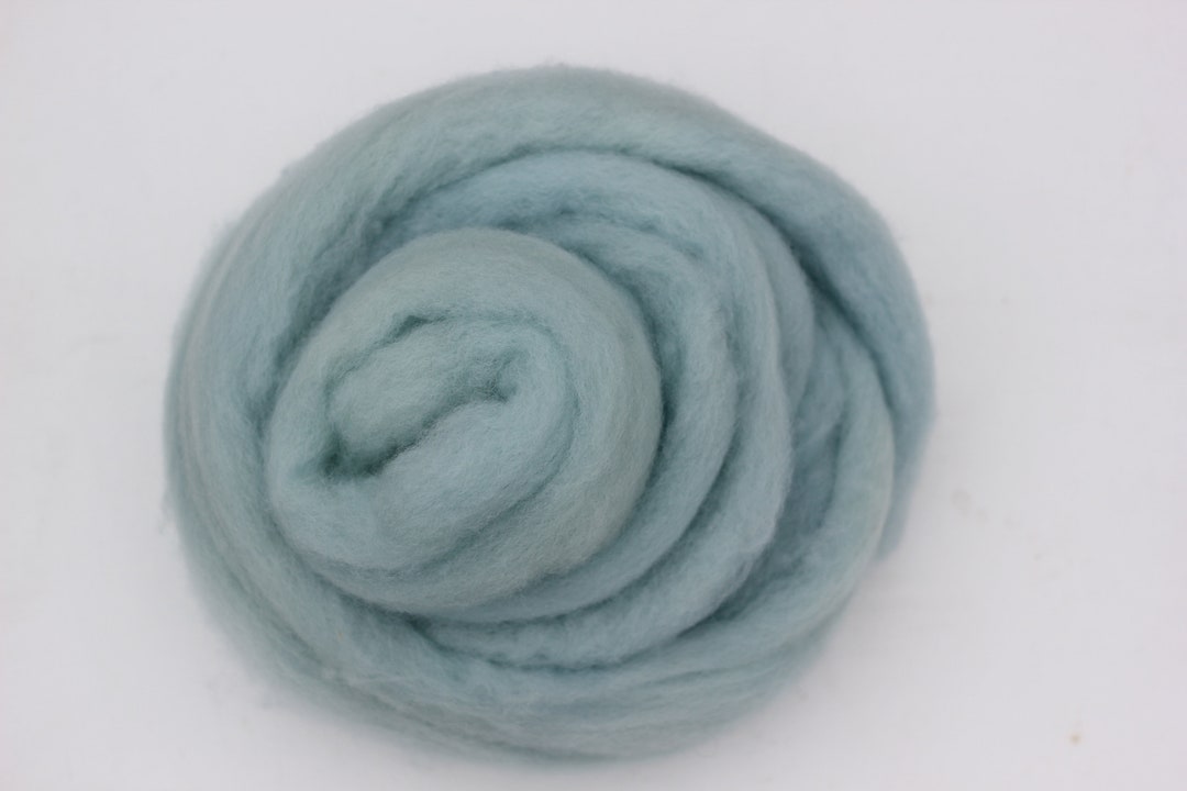 100grams Indigo Dyed Shetland Roving, Hand Spinning 'tops', Felting ...